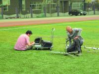 China PU Coating Landscape Artificial Grass with FIFA And FIH Double Certification and Flat Shape Yarn for High Durability for sale
