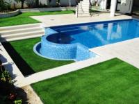 China High Density Playground Synthetic Grass Used Of Swimming Pool Or Backyards Balconies WIth great UV Resistance for sale