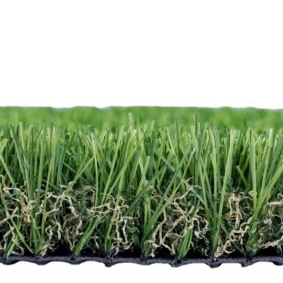 China Customized Green Bi Color Artificial Landscape Grass For Schools Yards And Gardens for sale