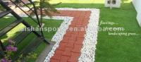China PU Coating Landscape Artificial Grass with FIFA And FIH Double Certification and Flat Shape Yarn for High Durability for sale