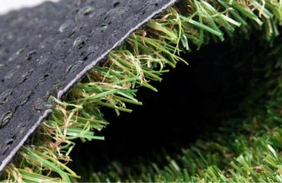 China 140 Stitches/M Hybrid Artificial Grass with 25mm Pile Height and SBR Latex Adhesive for Realistic Appearance in Gardens for sale