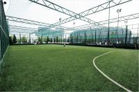 China 60mm Pile Height Football Artificial Turf with 5/8'' Gauge and 140 Stitches/M Synthetic Grass for sale