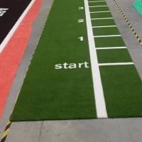 China 19mm Pile Height UV Resistant Artificial Grass for Sports Fields with Non-infill Installation for sale