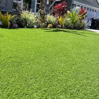 China Use 35mm Landscape Artificial Green Grass To Transform Your Leisure Areas And Family Backyards for sale