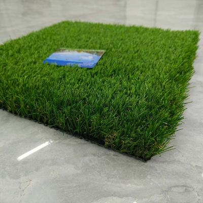 China 48mm Leisure Landscape Artificial Green Fake Turf High Density High Dtex Low Maintenance realistic Appearance for sale