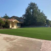 China 48mm Leisure Landscape Artificial Green Fake Turf High Density High Dtex Low Maintenance realistic Appearance for sale