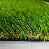 China 9600 Dtex 18900 High Density Landscape Leisure Artificial Grass Mixing Straight And Curved Grass for sale