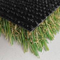 China Three Types Of Grass Shapes Mixed 38mm Outdoor Green Artificial Grass With Low Maintenance and excellent texture for sale