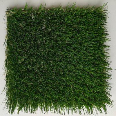 China PU Adhensive Four Colors Mixing Durable Landscape Artificial Grass With 45mm Pile Height And Great UV Resistance for sale