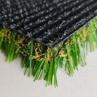 China Multi Functional Green Artificial Grass 30mm pile height With PU coating and double PP backing for sale