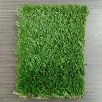 China 40mm 14600 Dtex Landscaping Fake Artificial Green Turf With Perforation Drainage Holes And PU Adhensive for sale