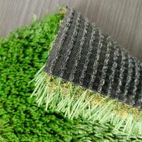 China 40mm 14600 Dtex Landscaping Fake Artificial Green Turf With Perforation Drainage Holes And PU Adhensive for sale