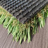 China 40mm 14600 Dtex Landscaping Fake Artificial Green Turf With Perforation Drainage Holes And PU Adhensive for sale