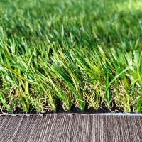 China 7700 Dtex PP/PE material Artificial Green Grass With 180 Stitch rate Per Metre and 3/8 inch guage for sale