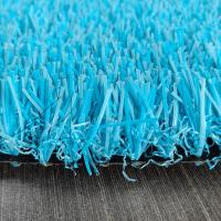 China 25mm Pile Height Anti Static UV Resistant Artificial Grass with Customizable Blue Surface for Wholesalers and Distributors for sale