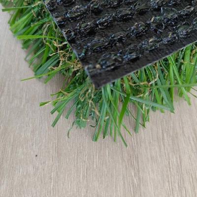 China 32mm Low Shrinkage Leisure Landscape Artificial Turf With PU Adhesive And Double PP Backing for sale