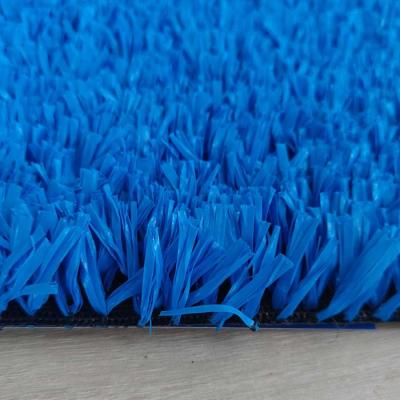 China 20 mm Pile Height Tennis Artificial Turf Customized Multi Purpose Blue For Playground for sale