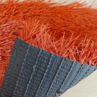 China Brick Red 40mm Pile Height 12000 Dtex Football Artificial Turf for Sports Venues for sale
