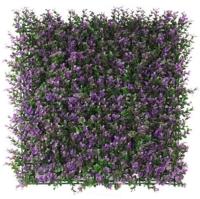 China Purple Artificial Grass Wall Panels Ultimate Choice For Decorating Offices Homes Shops for sale