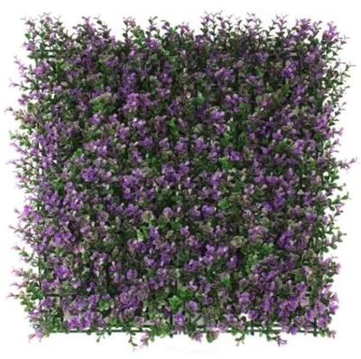 China Purple Artificial Grass Wall Panels Ultimate Choice For Decorating Offices Homes Shops for sale