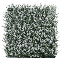 China Recyclable UV Resistant Artificial Grass Wall Outdoor White Home Office Decoration for sale