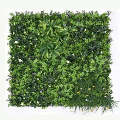 China green PE Artificial Grass Wall Panels Outdoor 100cm*100cm for sale