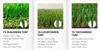 China 60mm Pile Height 12400 Dtex C Spine Shape Artificial Turf for Landscape Grass Applications for sale