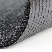 China Black And Grey Color Golf Artificial Grass 266 Stitches Per Metre High Density For Putting Green for sale