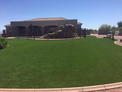 China Natural Texture Landscape Artificial Grass 45mm Pile Height Low Maintenance for Garden Lawns and Landscape Projects for sale
