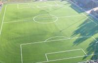 China 35mm Pile Height Non-Infill Artificial Turf for Football Fields - Low Maintenance & Eco-Friendly Synthetic Grass for sale