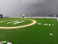 China 50mm Pile Height UV Resistant Customizable Pattern Artificial Grass for Football Courts for sale