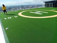 China 50mm Pile Height UV Resistant Customizable Pattern Artificial Grass for Football Courts for sale