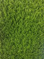 China 25mm Non-Infill Green Artificial Grass PP+PP Backing PE Material Little Sand Needed Drainage Holes Football Courts Stadiums No Need Rubber for sale