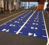 China 16mm Pile Height Sled Turf with Customized Color Pattern and UV Resistance for Gym Fitness for sale