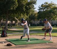 China Artificial Turf Baseball Batting Mat with PU Foam Backing Low Maintenance and Customizable Options for sale