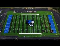 China Pictured Artificial Grass Pictured Artificial Turf 40mm Football Turf Customized Logos for sale