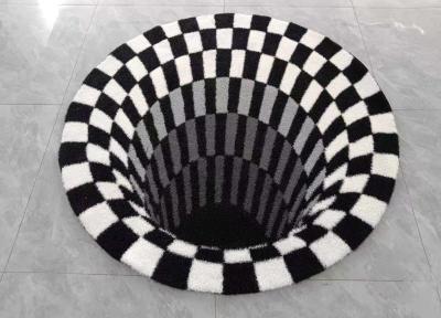 China 3D Pictured Artificial Grass Customized Logos And Yarn Specifications For Courts Decorations for sale