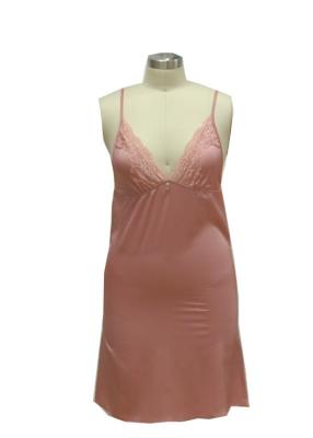 China Summer Fitness 100 Polyester Nightgowns , Ladies Sexy Night Dress With Shoulder Straps for sale
