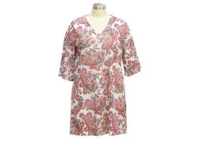 China Nice And Cool Womens Mesh Dress , 3 4 Sleeve Casual Summer Dresses Fashionable for sale