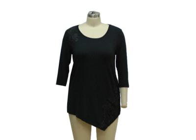 China Front Length Back Short Casual Ladies Wear Women'S Plus Size 3 4 Sleeve Tunics for sale