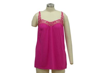 China Ladies Short Nightgowns Slip Nightwear , Viscose Spandex Womens Casual Outfits Summer for sale