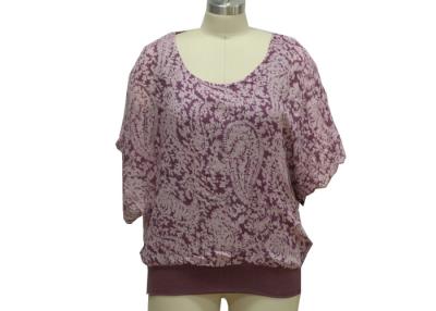 China Fashionable Casual Ladies Wear Women'S Tee Shirts Short Lotus Leaf Clothing for sale