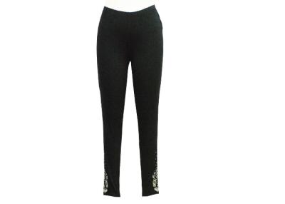 China Comfortable Ladies Casual Pants Women'S Sports Trousers Rhinestone Decoration for sale