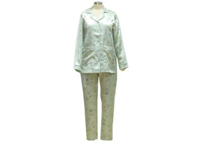 China Pint Satin Inside Brushed  Ladies Pajama Sets Warmest Women'S Winter Pajamas for sale