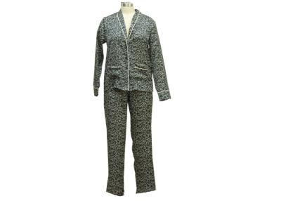 China Fireworks Print Girls / Women'S Satin Pajama Sets , Tall Womens Pajamas Homestyle for sale
