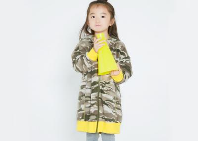 China Free Size Girls Polar Fleece Jacket , Children Girls Clothes Allover Camouflage Printed for sale