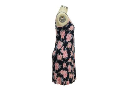 China Pretty Womens Summer Nightgowns , Floral Slip Dress 95% Viscose Anti Pilling for sale