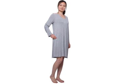 China Comfy Women'S Pajamas Ladies Viscose Elastane Jersey Night Dress for sale