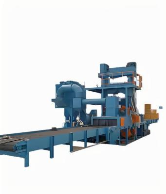 China Roller Conveyor Shot Blasting Machine for Steel H Beam I Beam Profile Width 800mm 1200mm for sale
