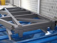 China Roller Conveyor Shot Blasting Machine for Steel H Beam I Beam Profile Width 800mm 1200mm for sale